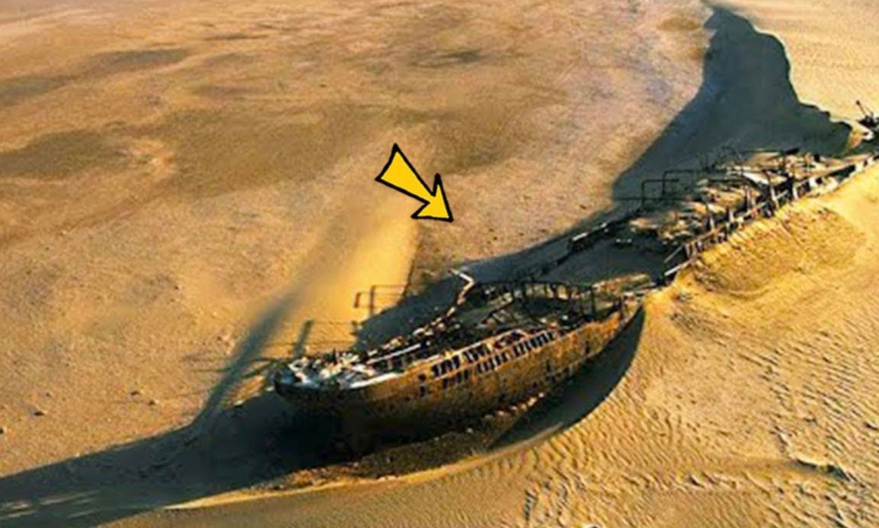 A long-lost gold-laden ship was discovered in the desert. - Avokaddo.com